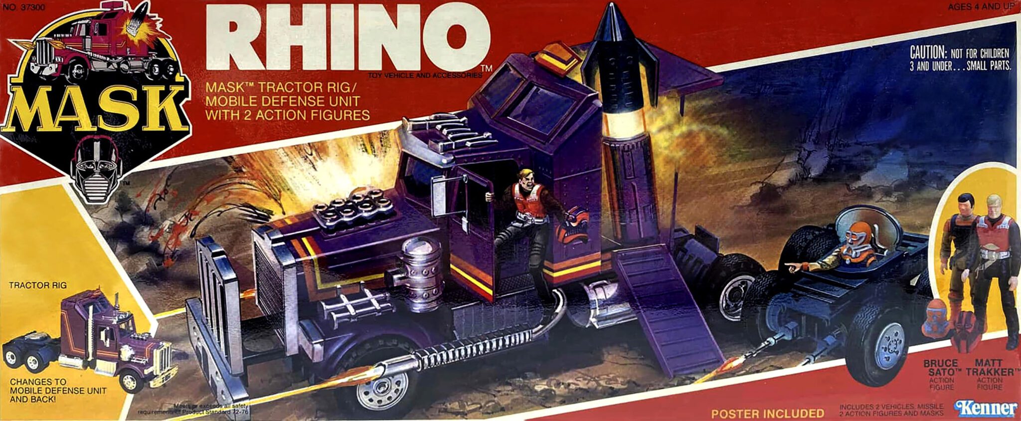 Action Vehicle – Rhino Matt Trakker Kenner 1985 MASK – Retro Toy Quest